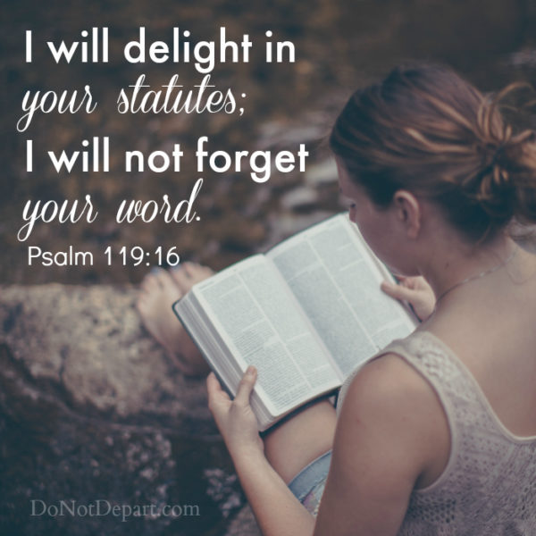 Spread the Word - 30 Days of Shareable Scripture Graphics - Do Not Depart