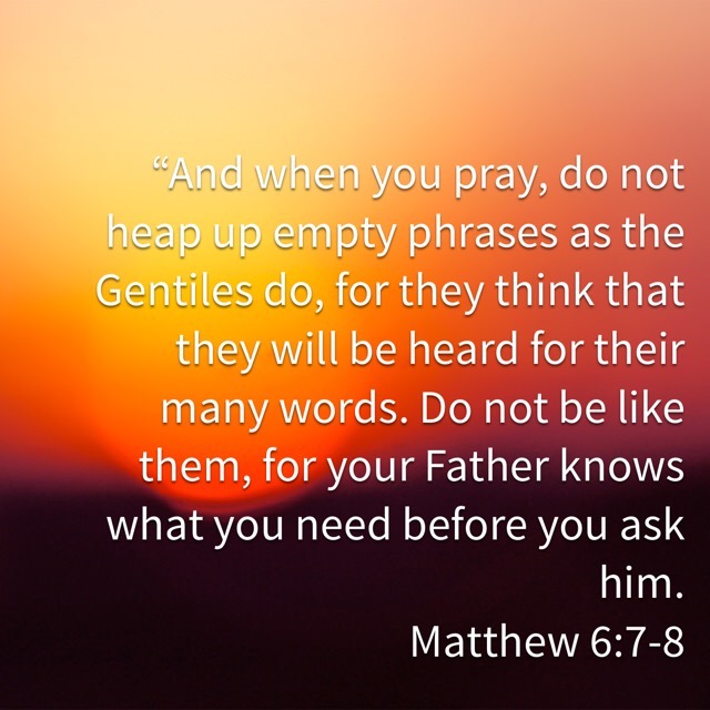 When We re Afraid To Pray Aloud Memorizing Matthew 6 7 8 Do Not Depart When We re Afraid To Pray Aloud Memorizing Matthew 6 7 8 Do Not Depart