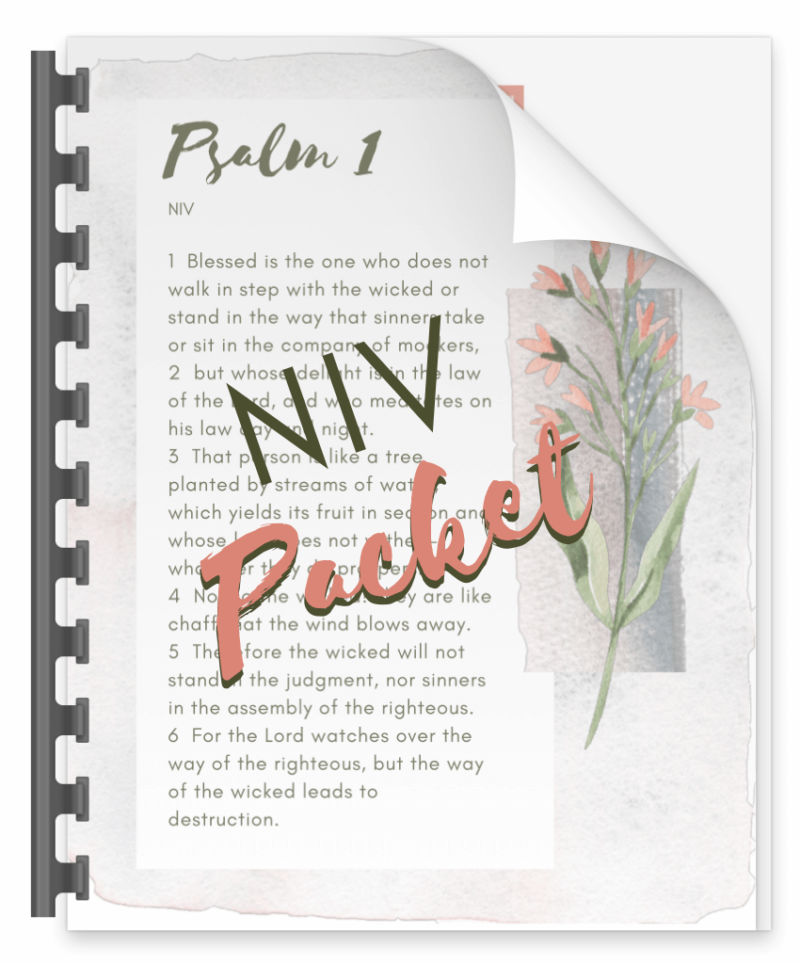 Free Packet of Resources - Memorize Psalm 1 - Do Not Depart