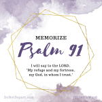 Free Resources to Memorize Psalm 91 - Do Not Depart